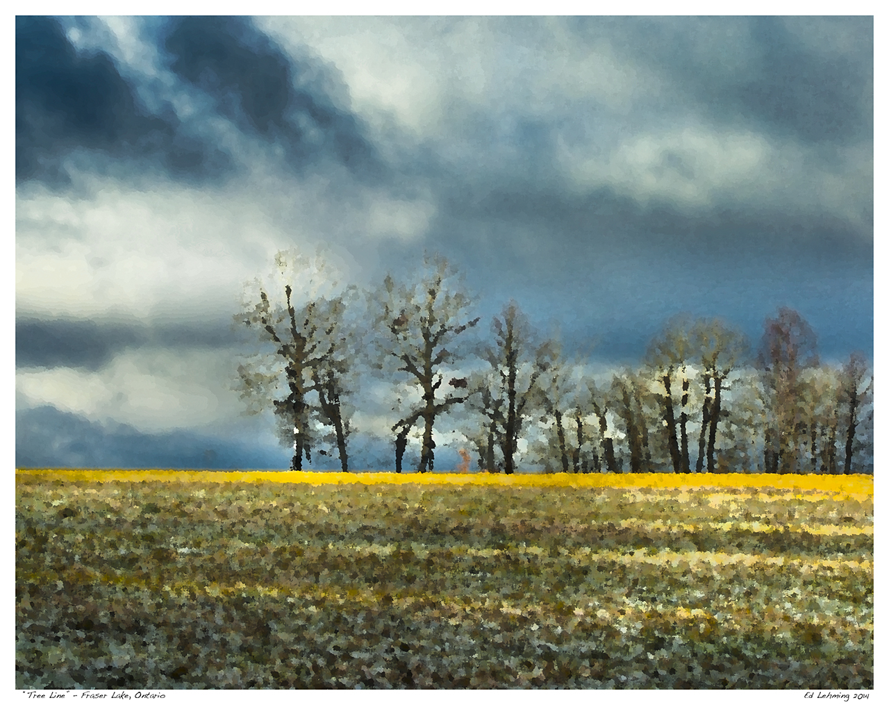 “Tree Line” – Fraser Lake, Ontario | Ed Lehming Photography