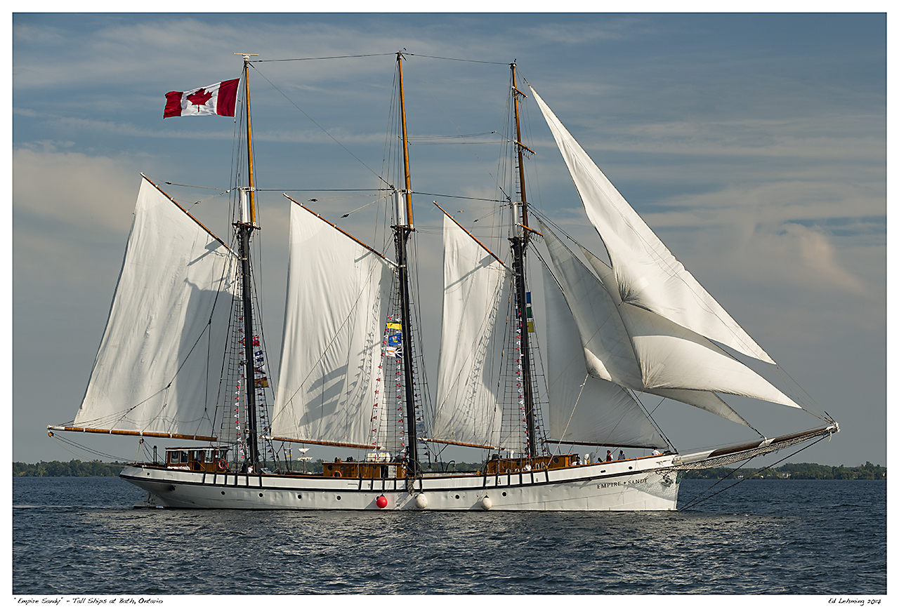 “Empire Sandy” – Tall Ships at Bath, Ontario | Ed Lehming Photography