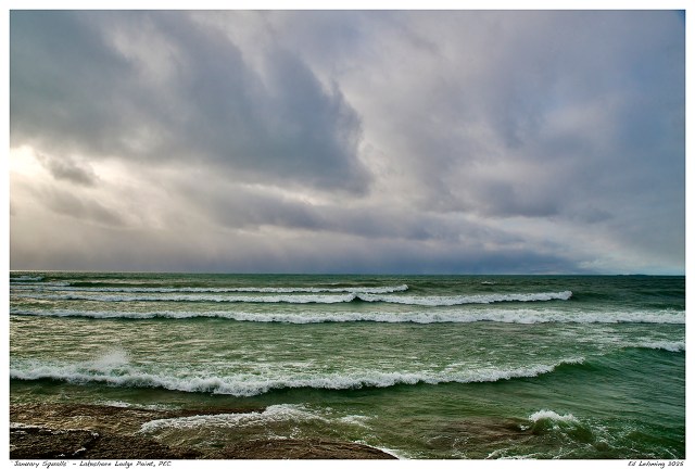 “January Squalls” – Lakeshore Lodge Point, PEC | Ed Lehming Photography